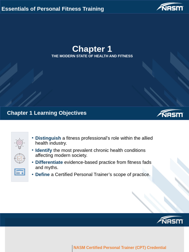 CPT7 Chapter 1 Modern State of Health and Fitness | PDF | Blood ...