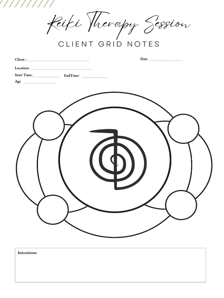 Reiki Session Grid Forms - Karma Gaia | PDF | Reiki | Energy Therapies