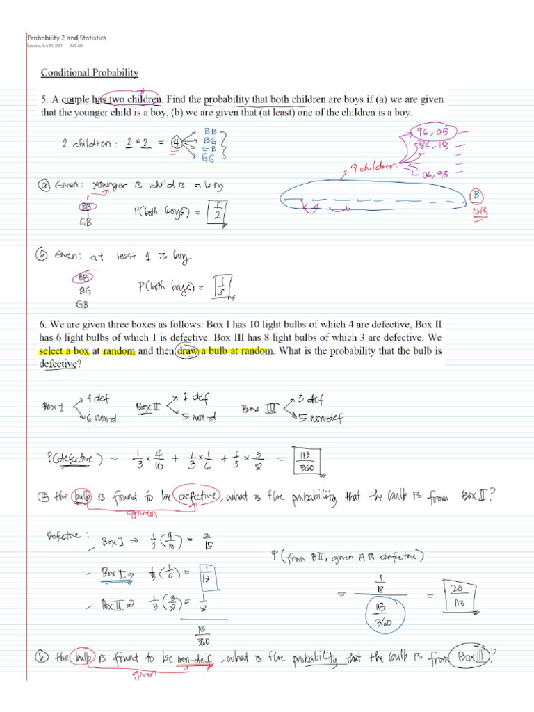 Proba 2 and Stat | PDF