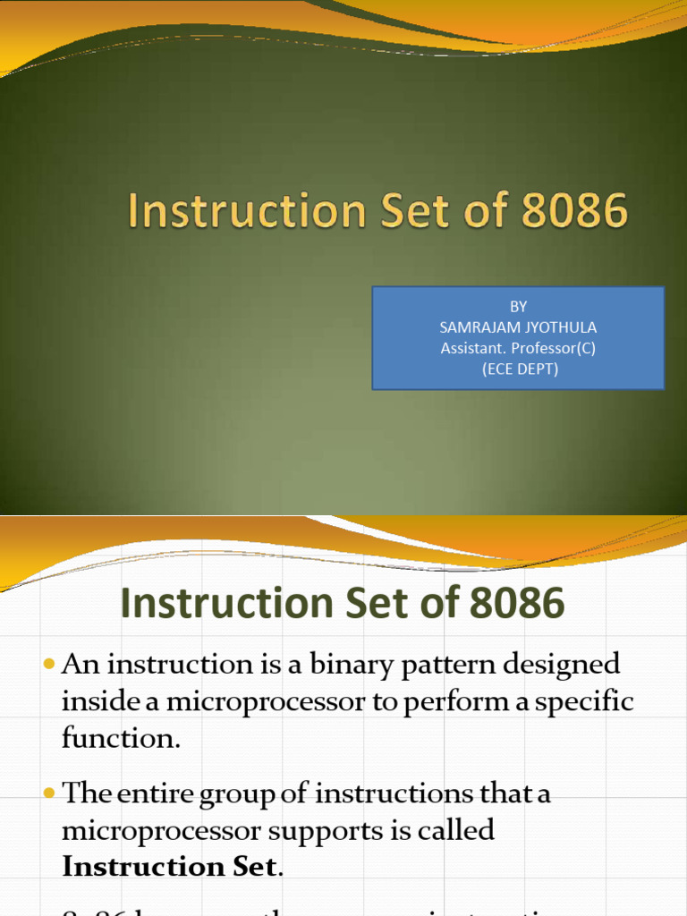 8086 Instructionset Pdf Binary Coded Decimal Computer Data 9860