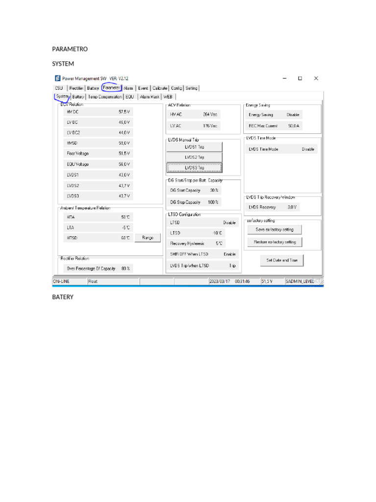 Parametros Csu | PDF