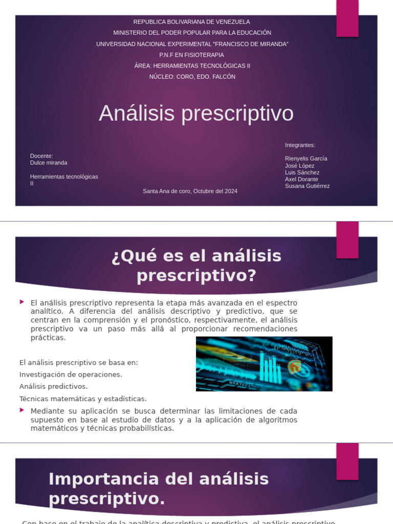 Diapositivas Del Análisis Prescriptivo | PDF | Toma de decisiones ...