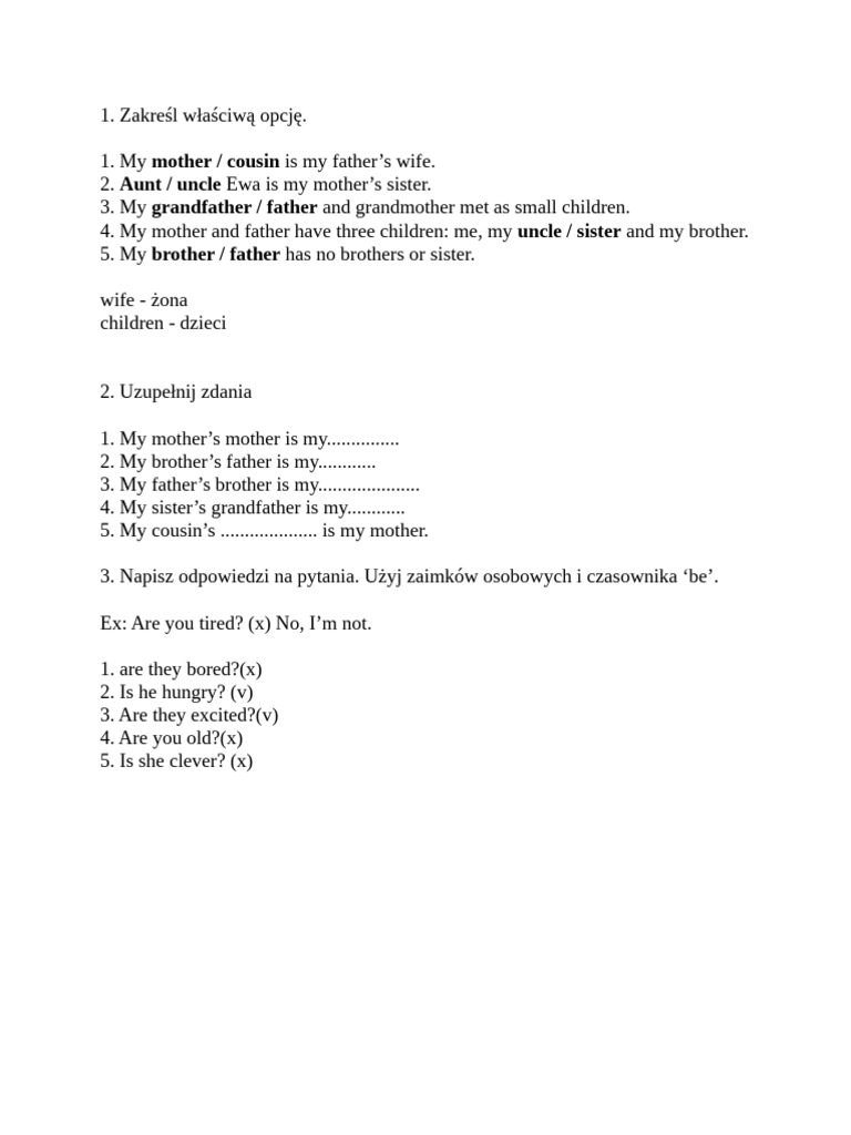 Link 4 Unit 1 Testy | PDF