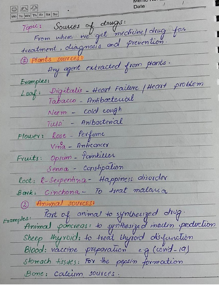 Sources of drugs | PDF
