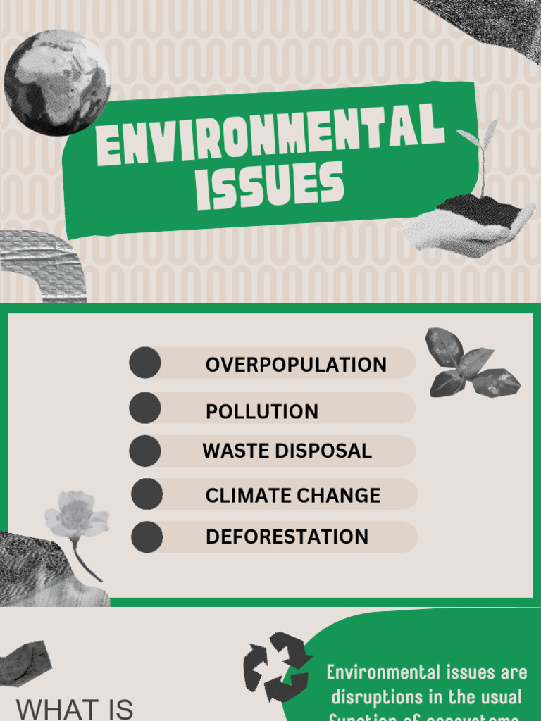 Green Modern Textured Environmental Sustainability Campaign ...