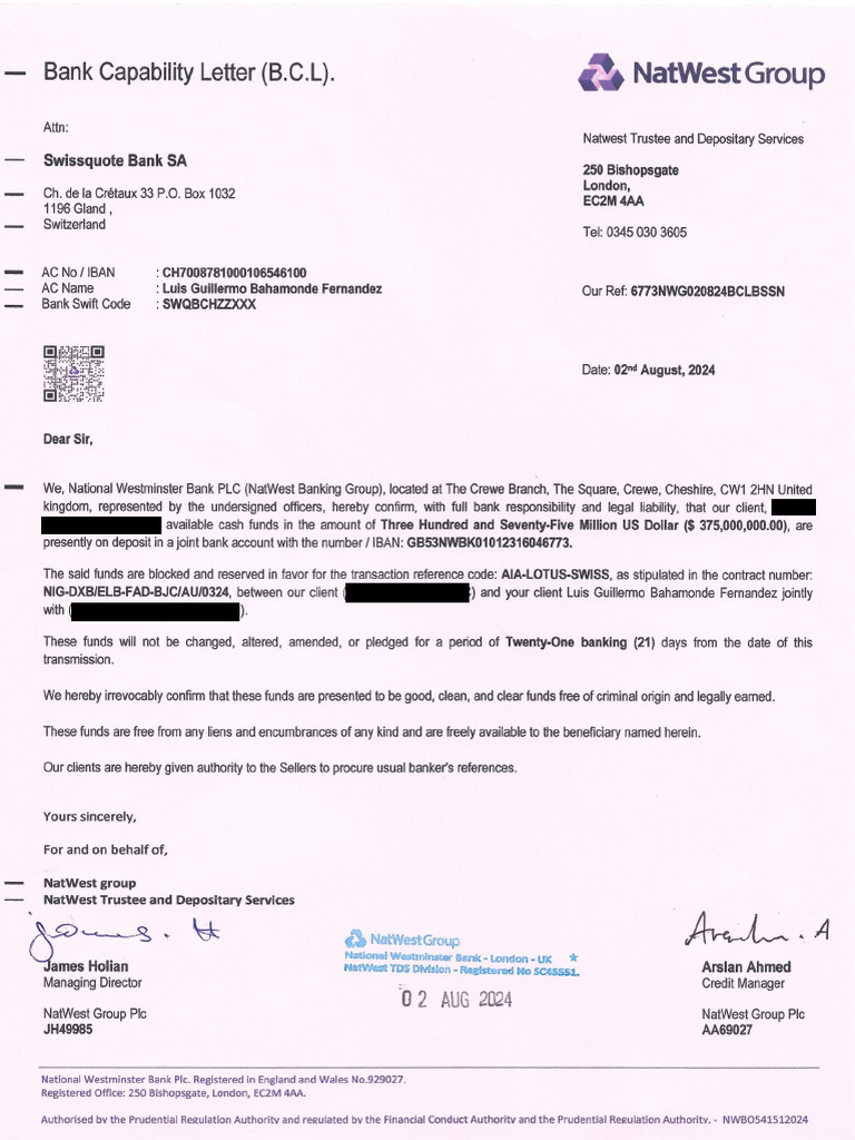 Bpu From Natwest Group Bank 1 | PDF