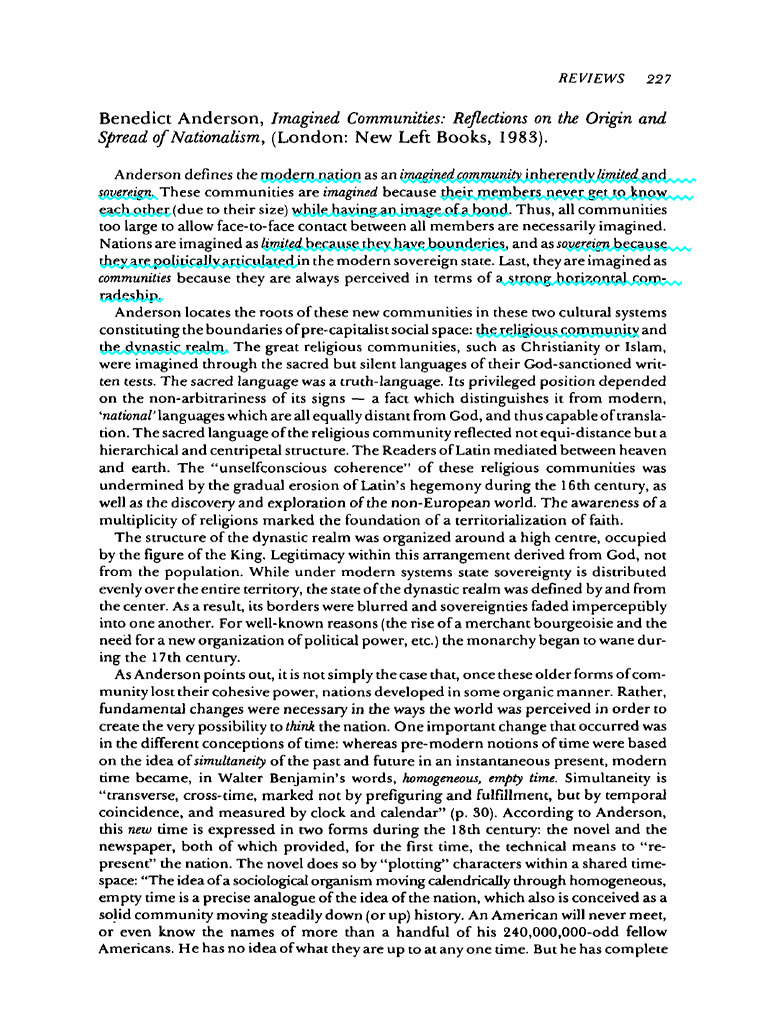 Imagined Community | PDF | Nationalism | Nation