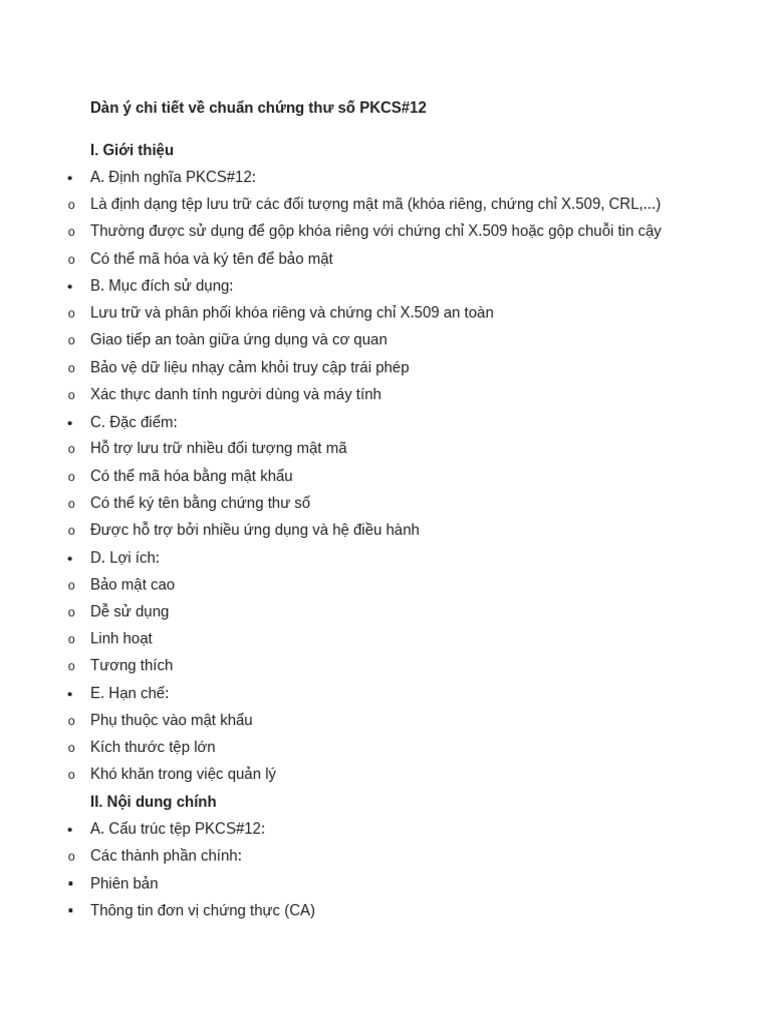 chuẩn chứng thư số PKCS#12 | PDF