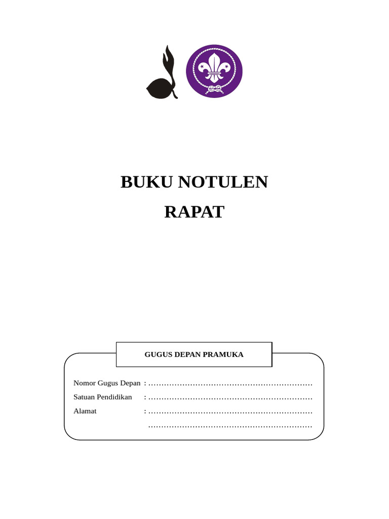 Buku Notulen Rapat | PDF