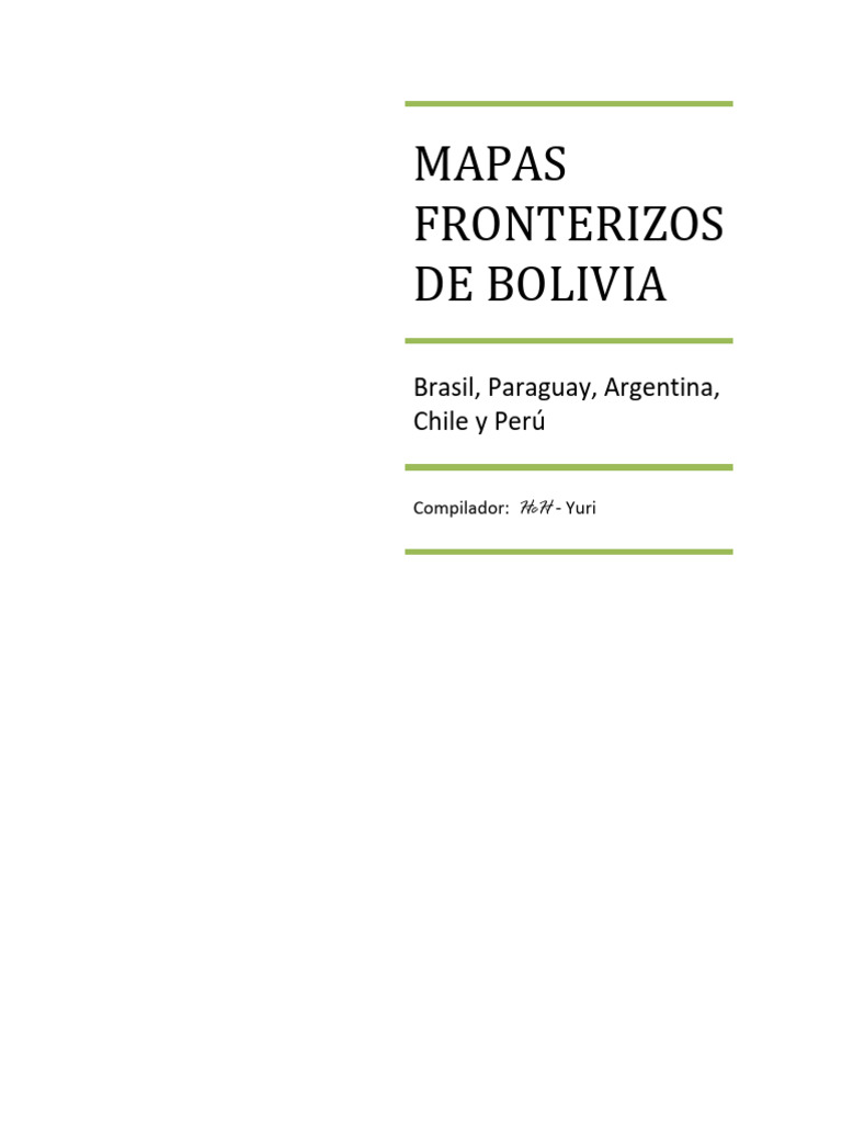 Mapas de límites de Bolivia | PDF