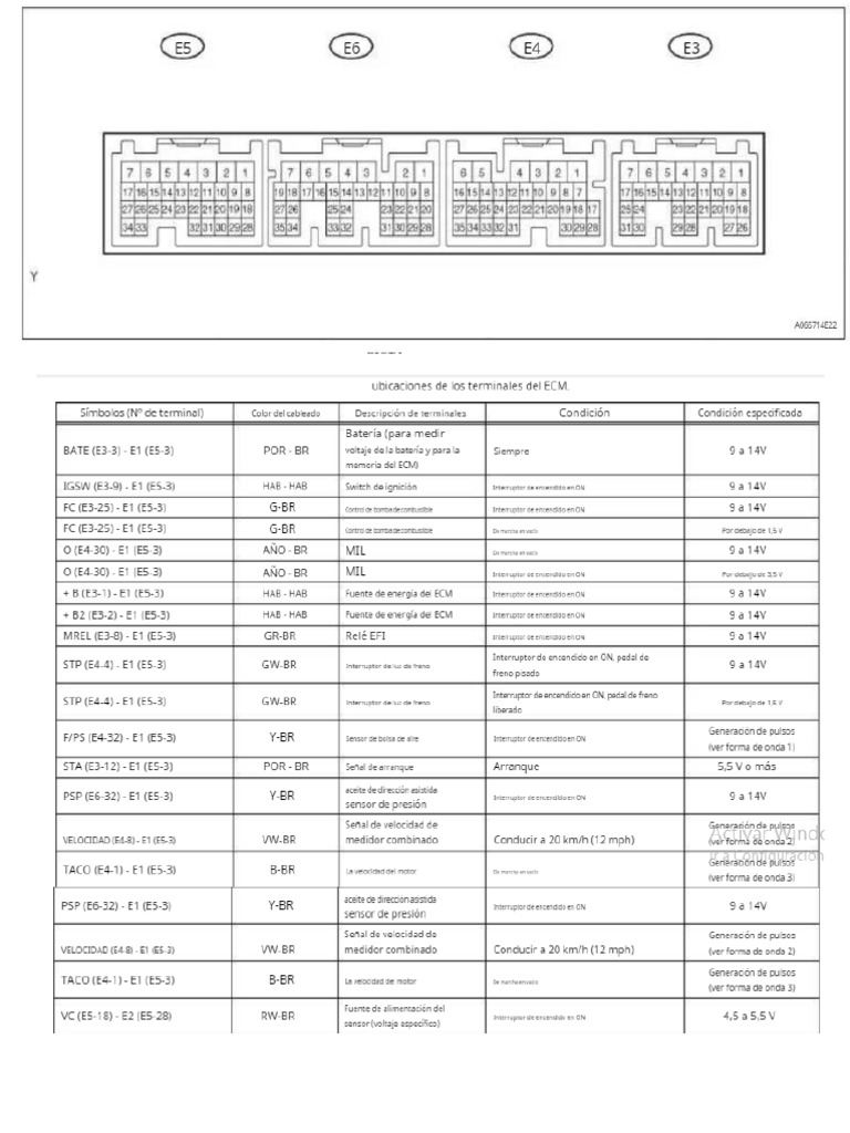 Pinout Motor Toyota | PDF