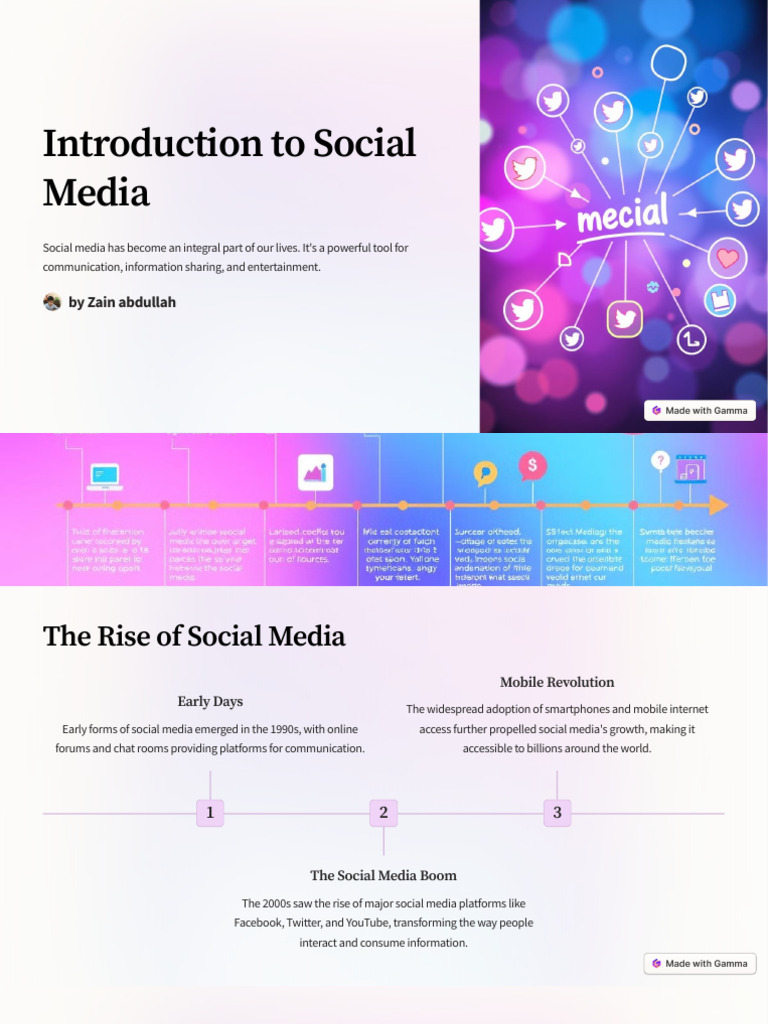 Overview of Social Media Evolution | PDF | Popular Culture & Media ...