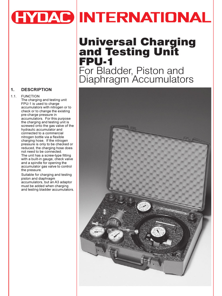 Hydac FPU TI en | PDF | Valve | Gases