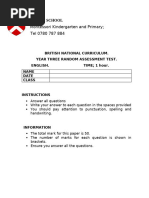 Grade 4 Mathematics Test Term 4 2022 | PDF | Volume | Mathematics