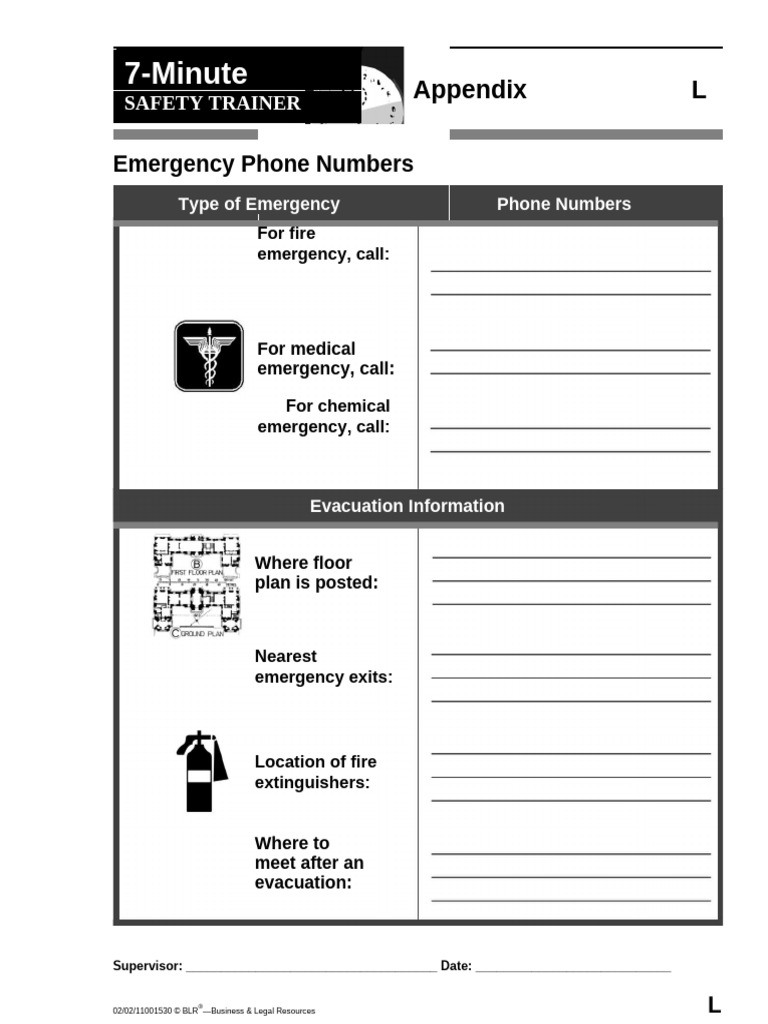 Emergency Phone Numbers | PDF