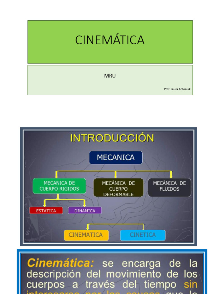 Cinemática - Mru | PDF