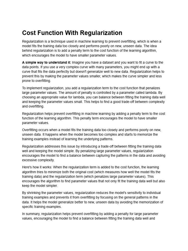 21 CF With Regularization (Guide) | PDF | Cognitive Science | Computational Neuroscience