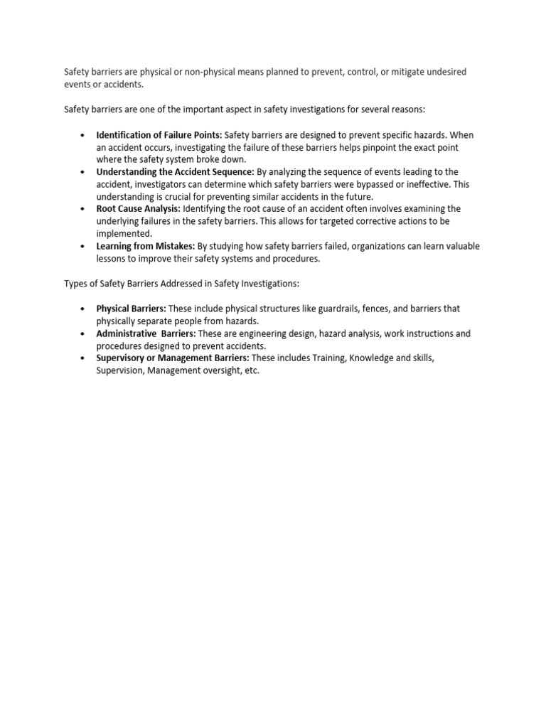 Safety Barriers | PDF Safety Barriers | PDF