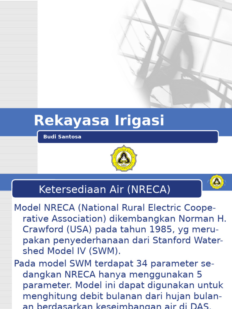 Model Ketersediaan Air NRECA | PDF