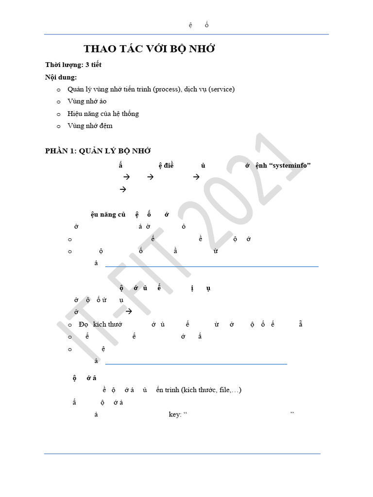 Lab5 - Thao Tac Voi Bo Nho Win-Linux | PDF