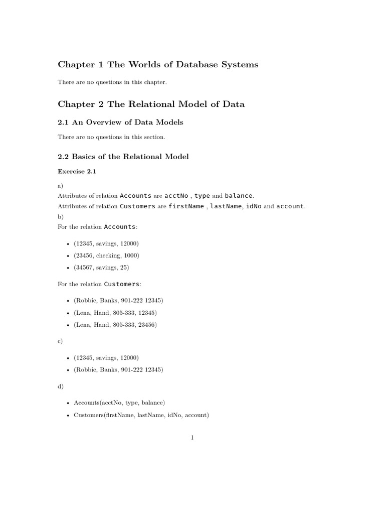 Database Systems Complete Book Solutions | PDF | Concurrency (Computer Science) | Computer Data