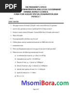 EE Physics Question Examples | PDF | Lift (Force) | Waves