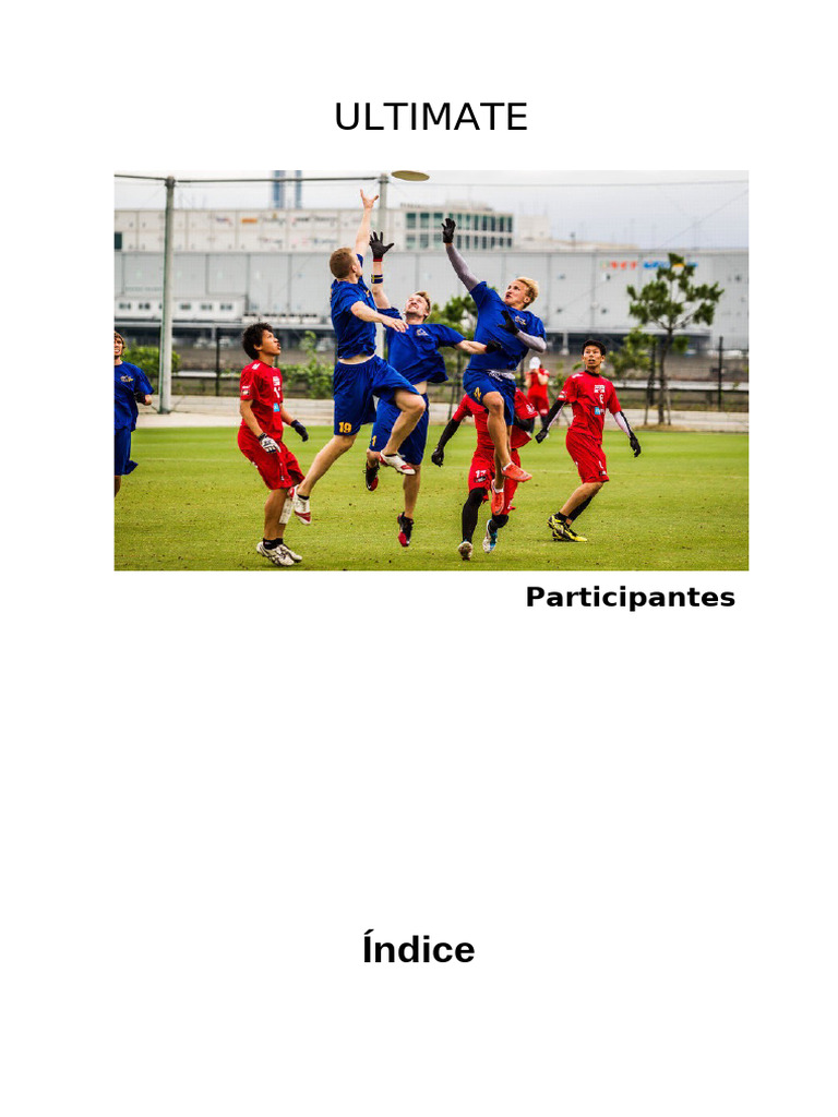 Juego Ultimate | PDF | Deportes