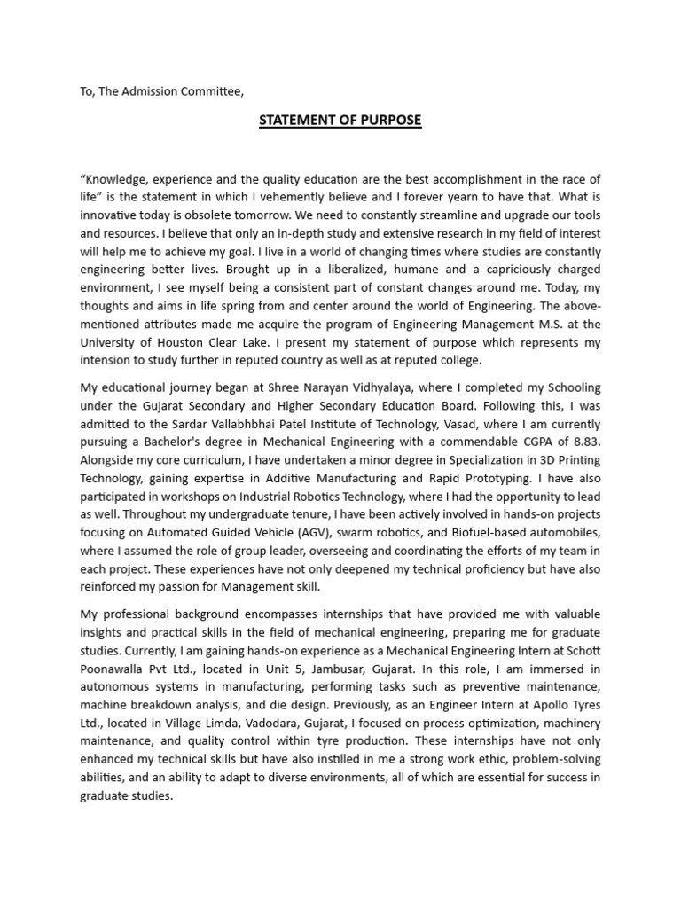 SOP UHCL | PDF | Engineering | Mechanical Engineering