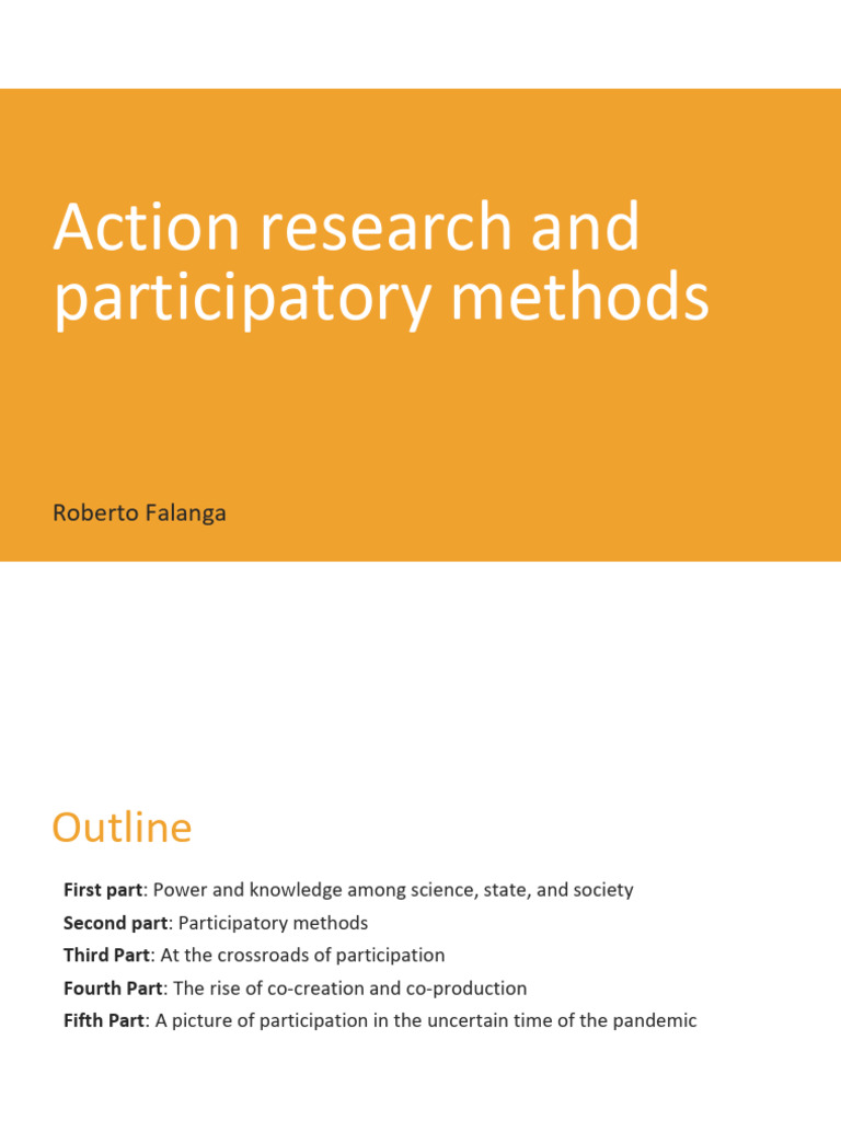 A05. Participatory Methods | PDF | Participatory Action Research | Expert