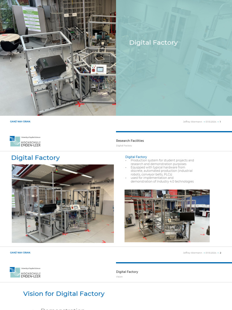 Digital Factory Introduction JW Project Group 2024 (1) | PDF ...