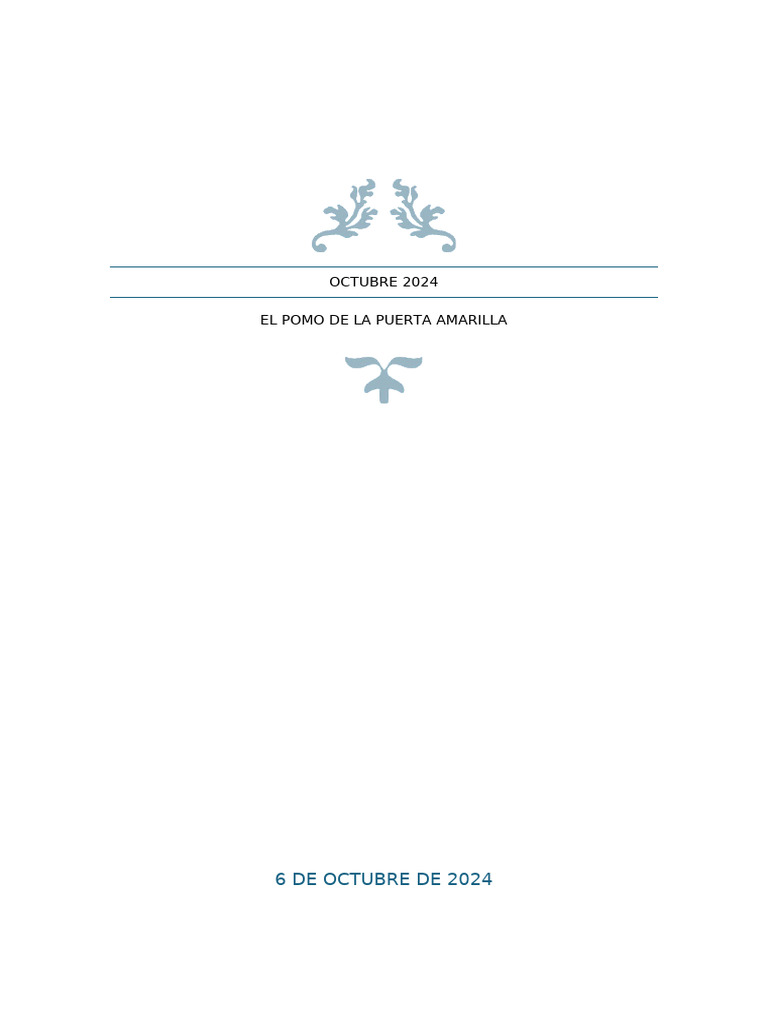 El Pomo de La Puerta Amarilla | PDF | Relaciones personales, crianza y ...