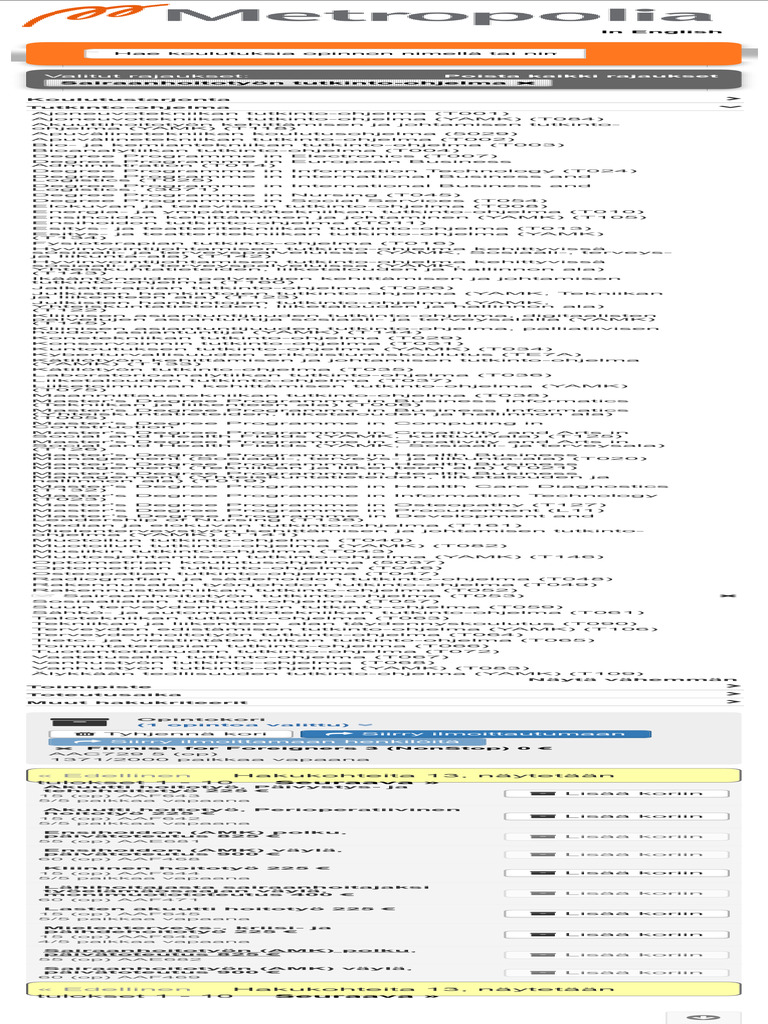 Opiskeluhaku - Liferay | PDF