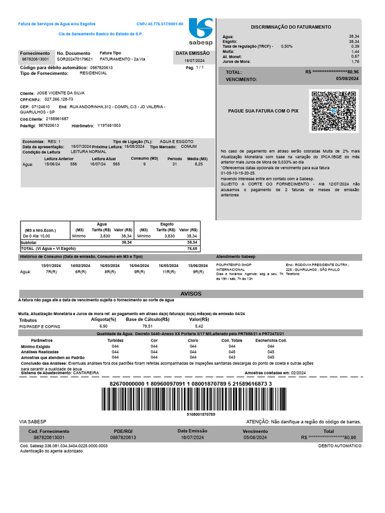 Fatura 9108001870789 | PDF