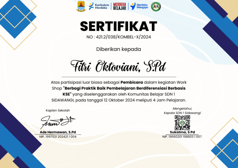 Sertifikat Kombel 2 | PDF