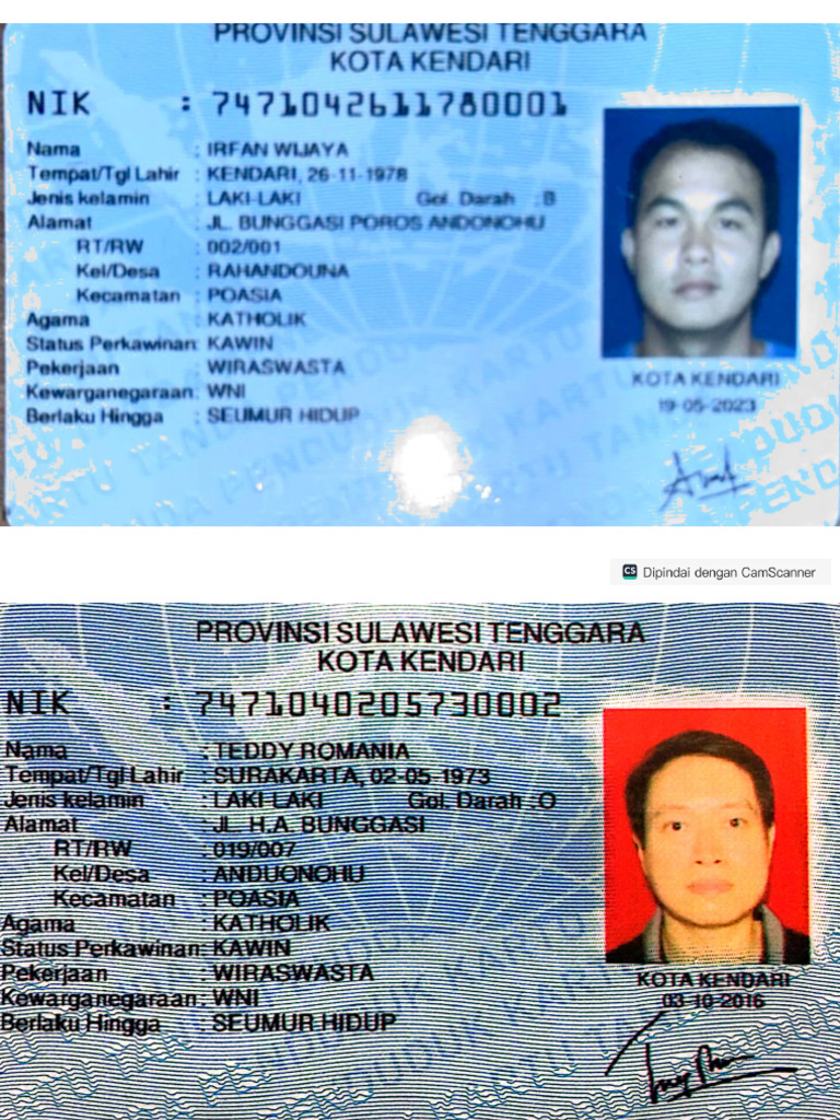 KTP Pengurus Cv. Griya Mulia Jaya | PDF