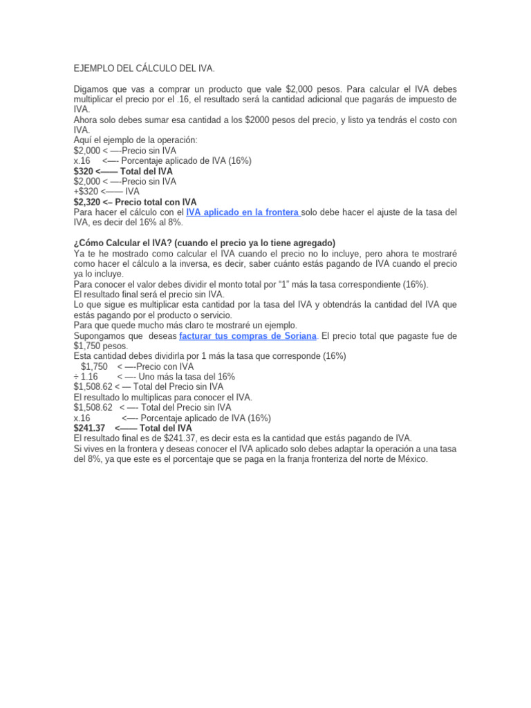 Ejercicios de Cálculo Del IVA. | PDF | Economias