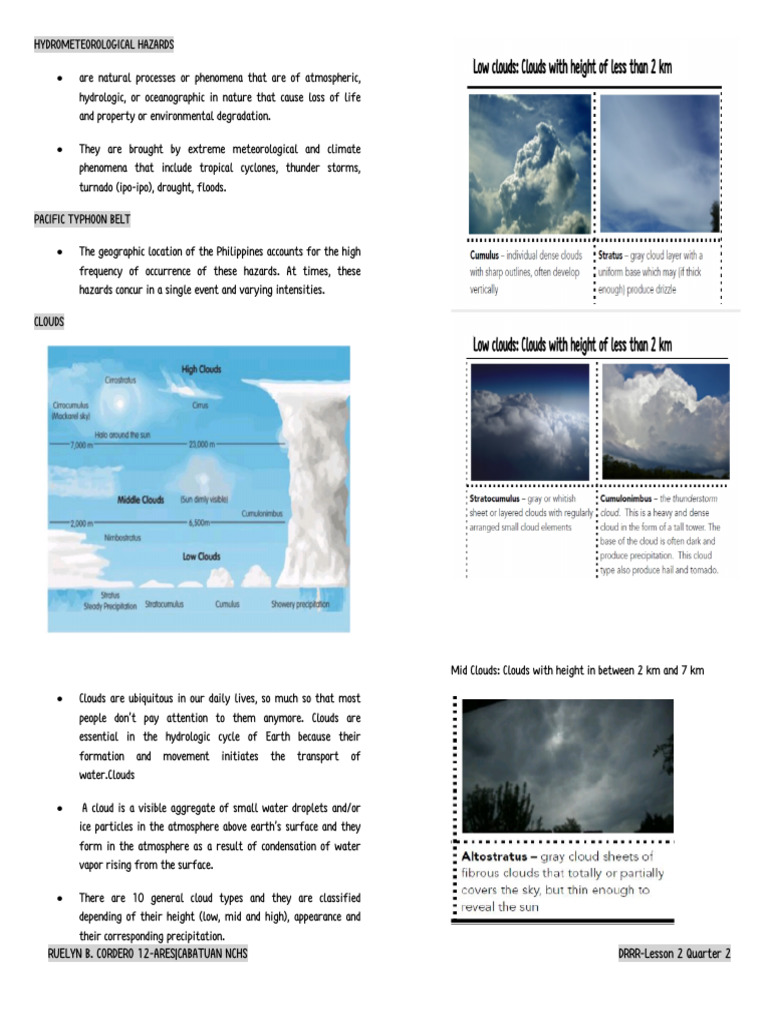 Hydrometeorological Hazard | PDF | Tropical Cyclones | Thunderstorm