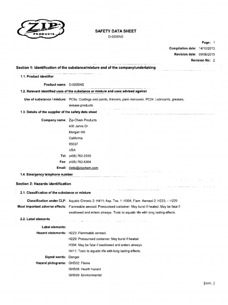 D-5026NS Avionic Corrosion Preventive Compound | PDF | Safety ...