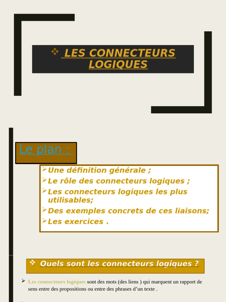 connecteur logique | PDF | Logique