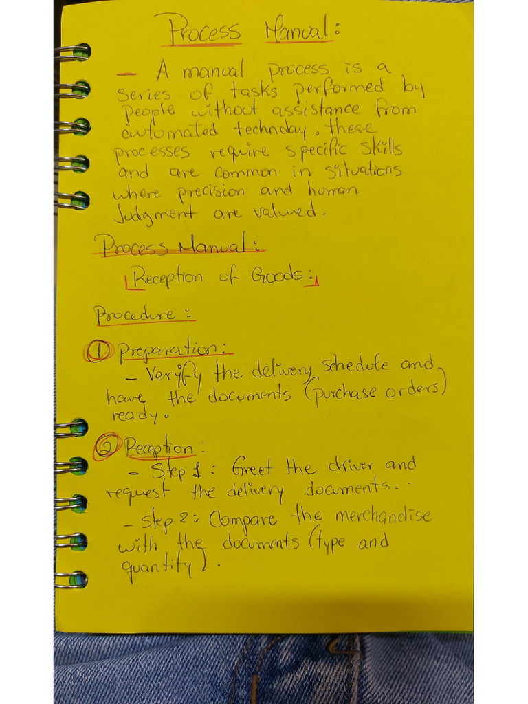 Process Manual. | PDF