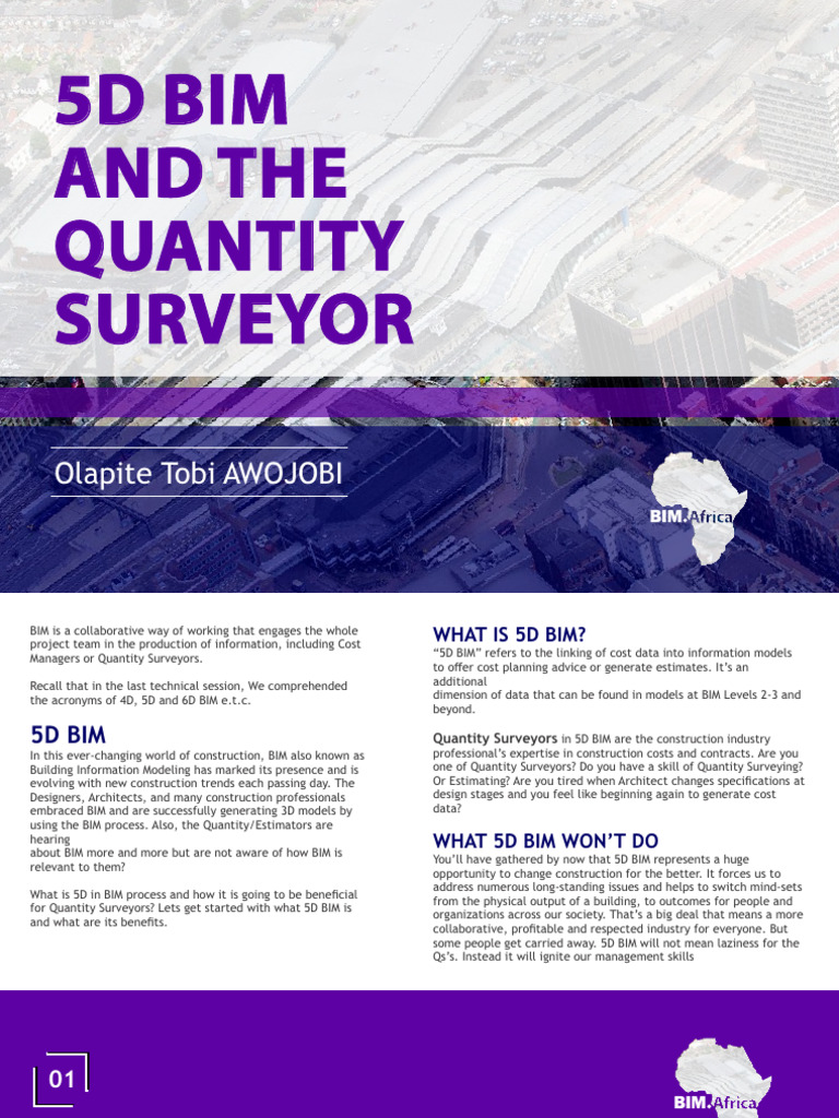 5D BIM and QS | PDF | Building Information Modeling | Surveying