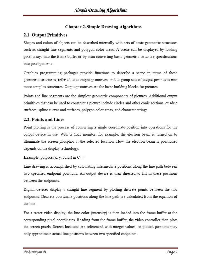 CG-2 | PDF | Line (Geometry) | Pixel