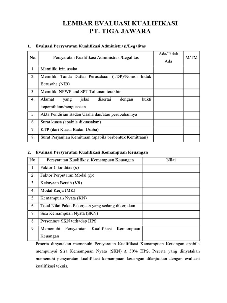 Lembar Evaluasi | PDF