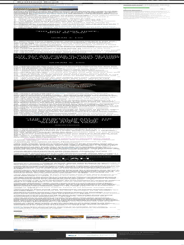 43 Positive Islamic Quotes About Life (Quran) BrilliantRead Media | PDF ...