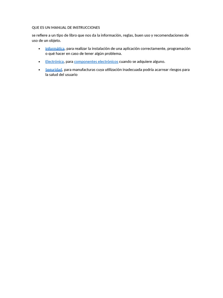 Que Es Un Manual de Instrucciones | PDF