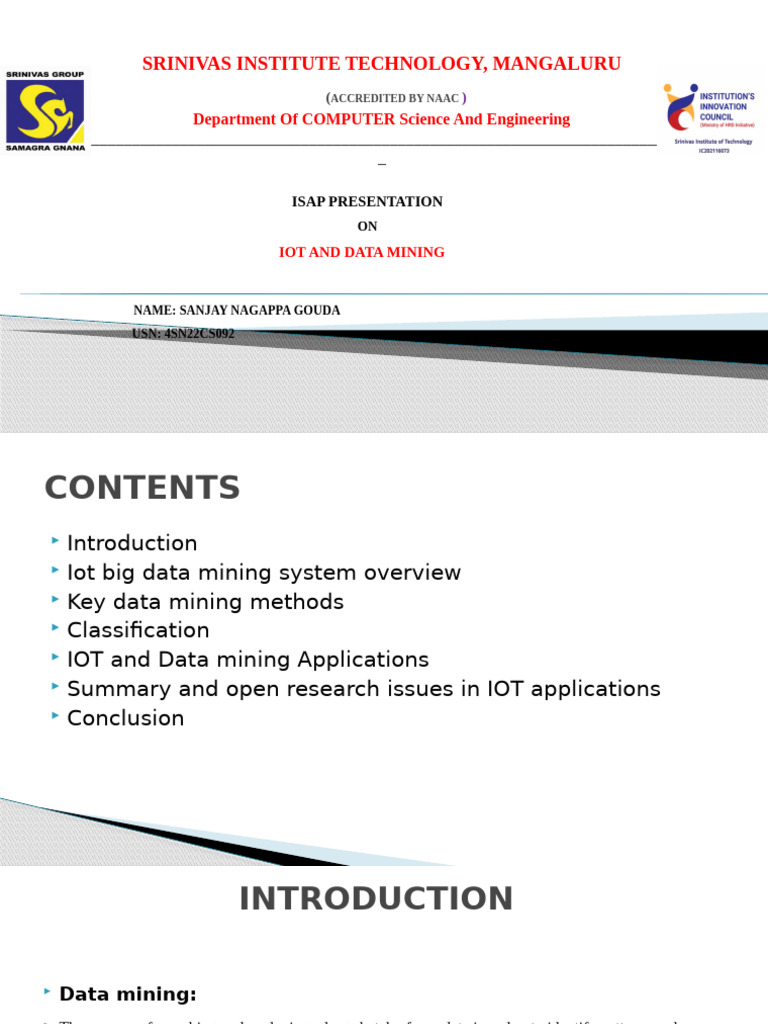 Sanjay Datamininf | PDF | Internet Of Things | Data Mining