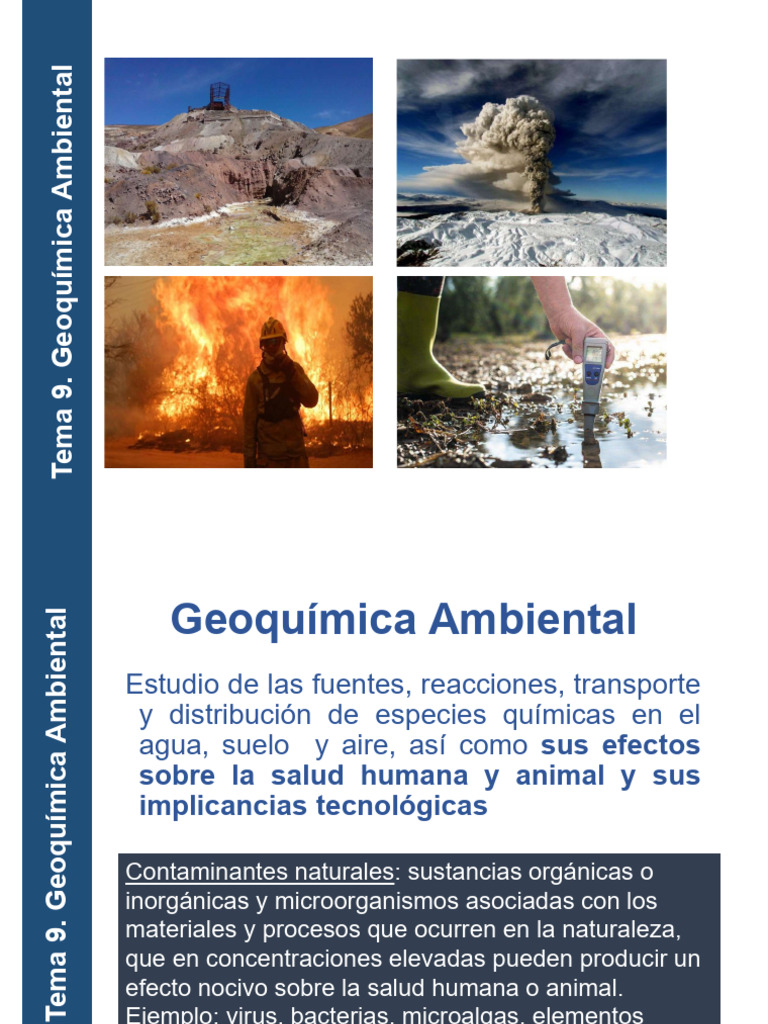 Tema 9. Geoquímica Aplicada | PDF | Geoquímica | Combustión
