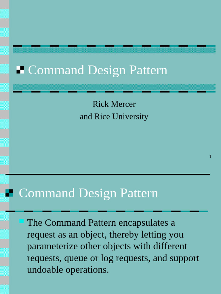 14-CommandDesignPattern | PDF | Object (Computer Science) | Class ...