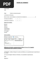 Demande de virement bancaire simple | PDF | Virement bancaire | Bancaire