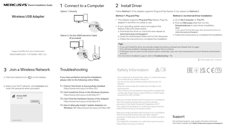 Wireless Usb Adapter: Option 1: Directly My Computer This PC Mercusys ...